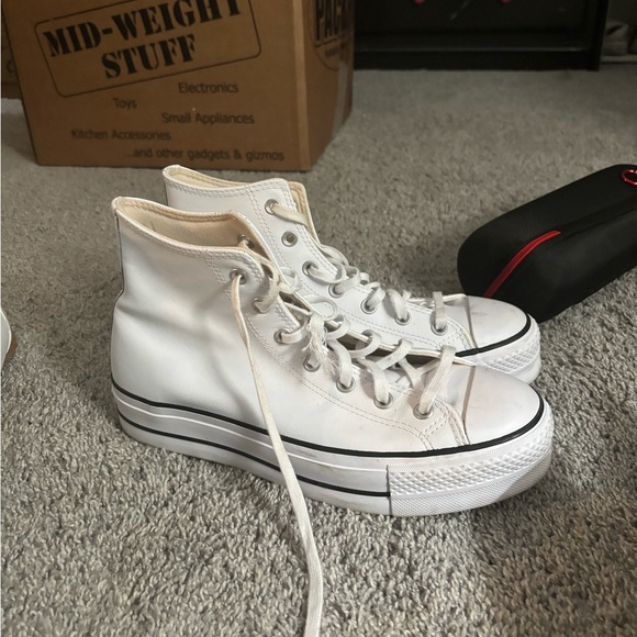 Shoes | Womens White Platform Converse | Poshmark